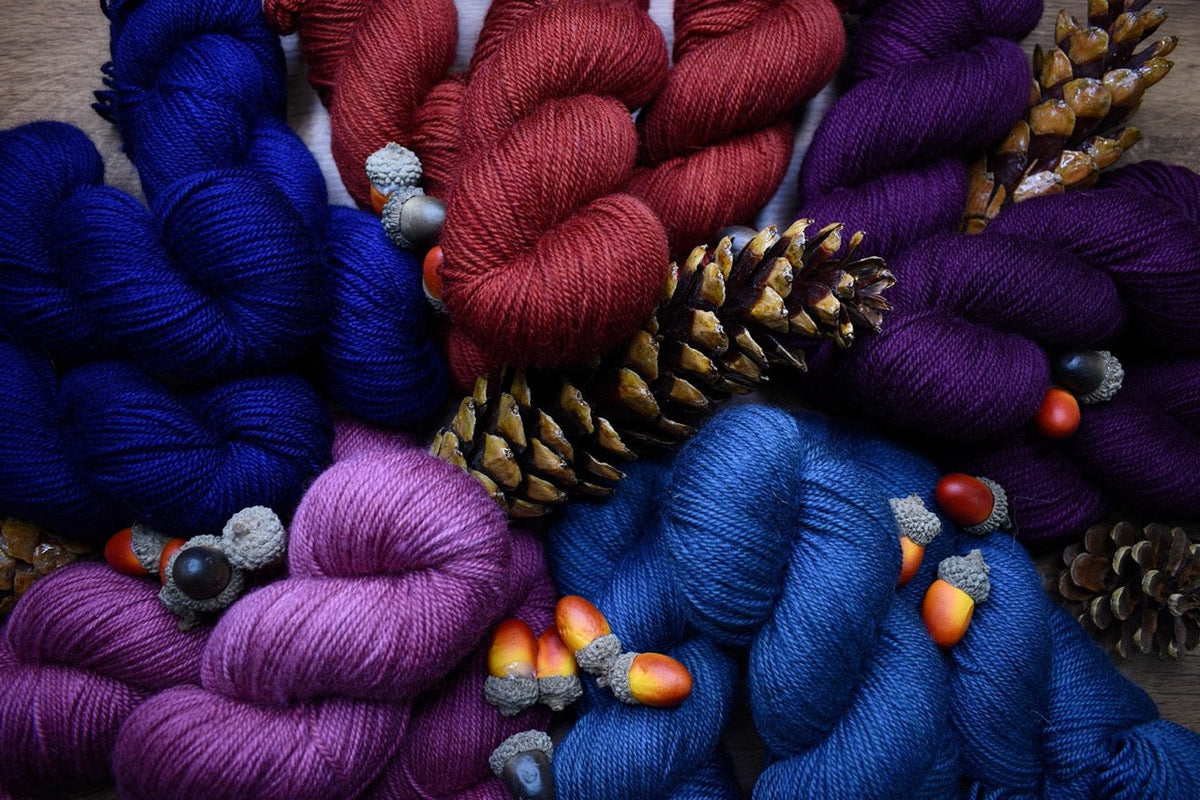 Hand Dyed Sport Yarn | 100% BFL Wool | Essence of Autumn Yarn