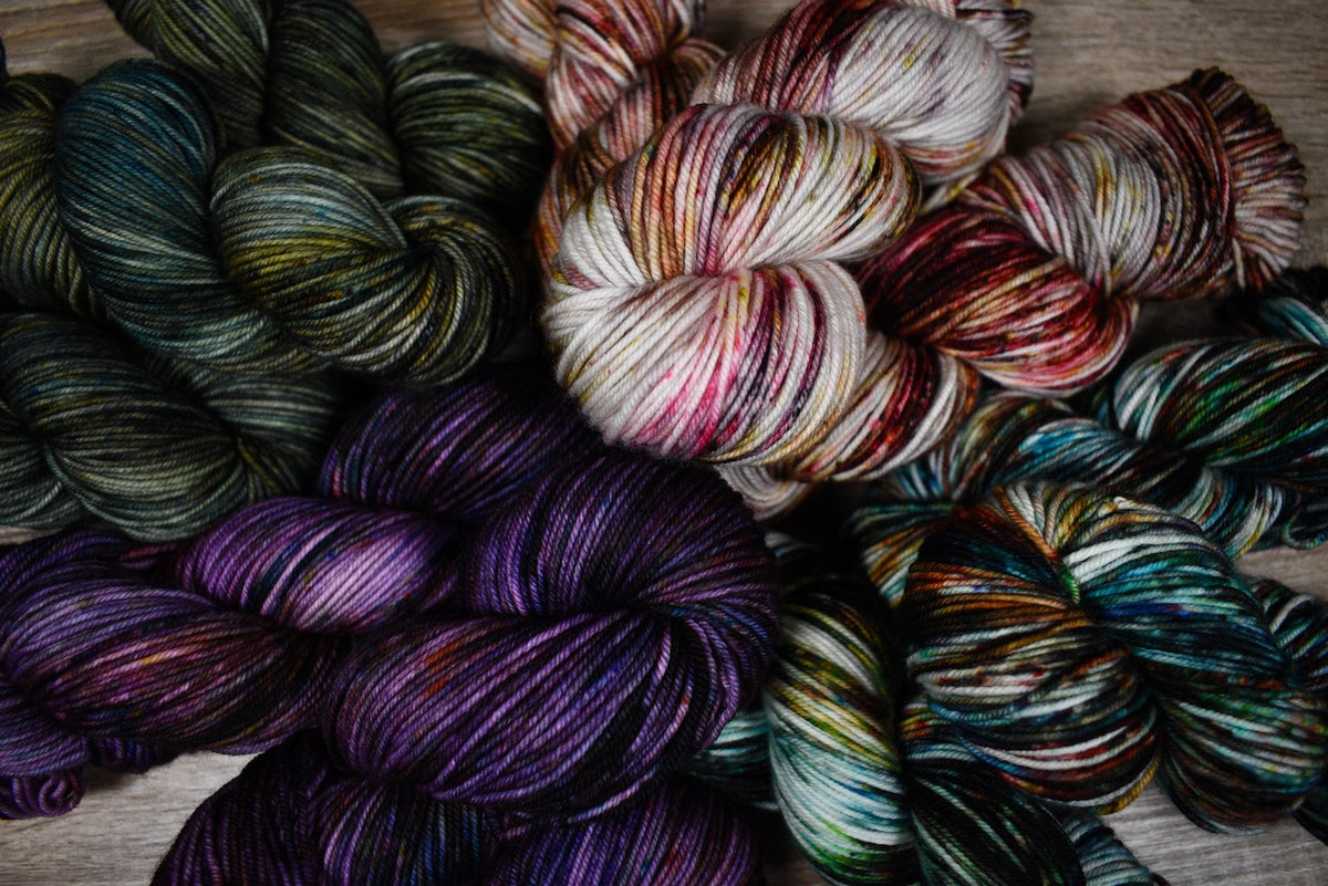 Hand Dyed Worsted Yarn | 100% Merino Wool | Essence of Autumn Yarn